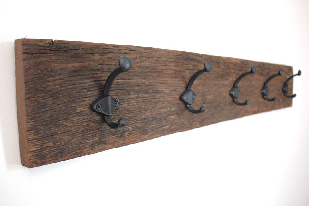 Reclaimed Barn Wood Coat Rack - Etsy