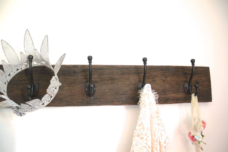 Reclaimed Barn Wood Coat Rack - Etsy