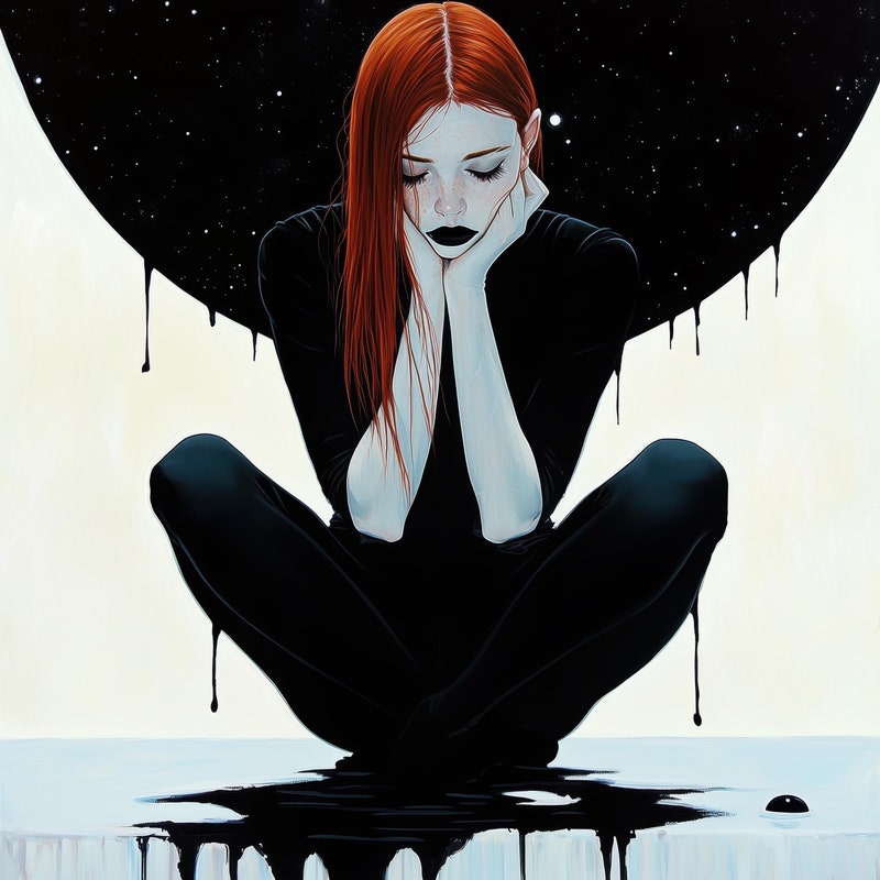 Sad Girl Fantasy Art - Etsy