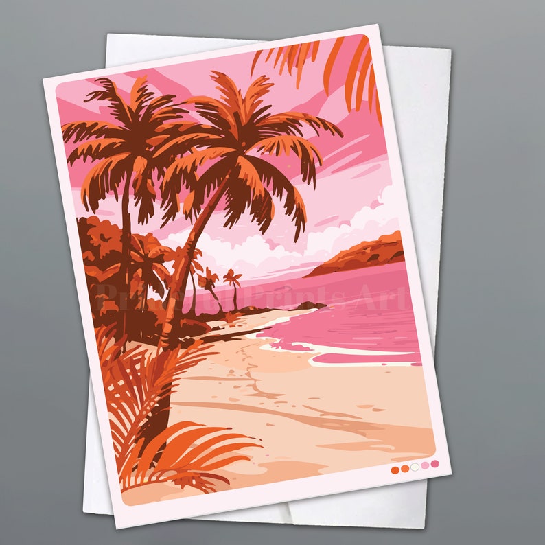 Lesbian Subtle Pride Print Beach Poster Lesbian Pride Decor Queer Art ...