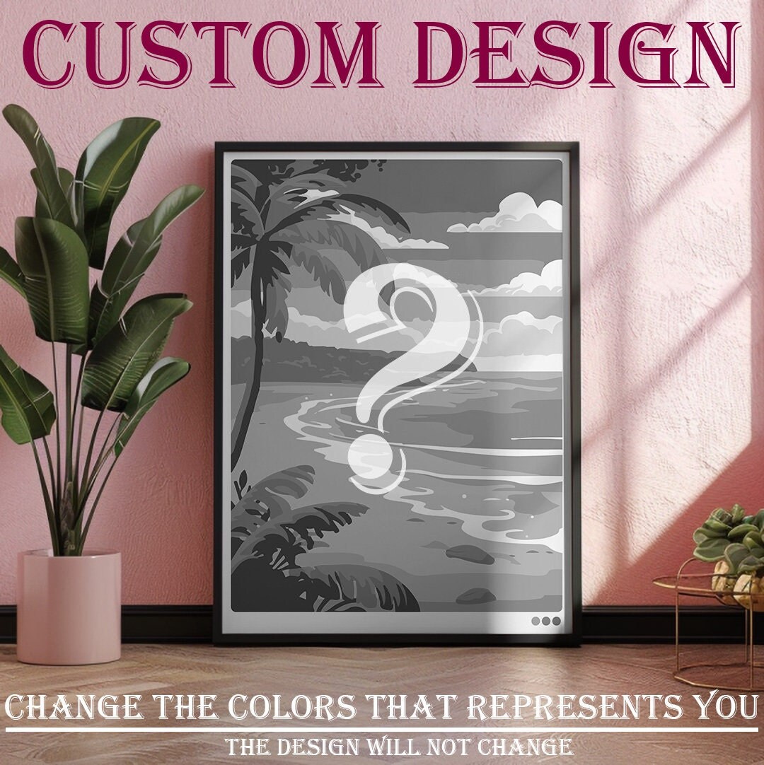 Custom Color Subtle Pride Print Beach Poster Custom Pride Decor Queer ...