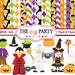Halloween Paper and Clipart Bundle, Frankenstein and Dracula Paper Clip ...