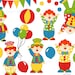 Clown Clipart and Circus Graphics, Printable Clip Arts for School ...