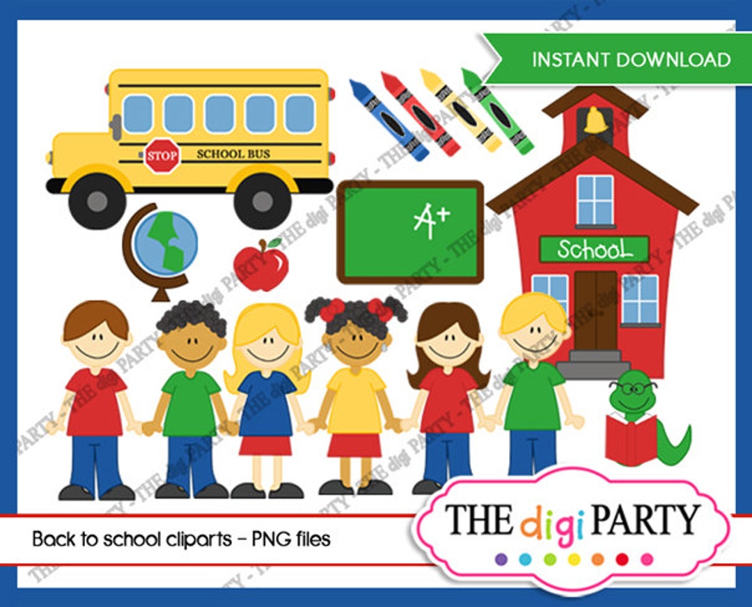 School, Kids & Teacher Clipart, Activities Clip Art, Bus Printable ...