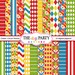 Clown Digital Papers and Cliparts Pack, Circus or Carnival Theme for ...