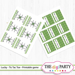 Tic Tac Toe printable st patricks day game and bag labels, great for ...