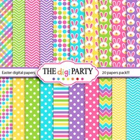 Easter Digital Paper - Etsy
