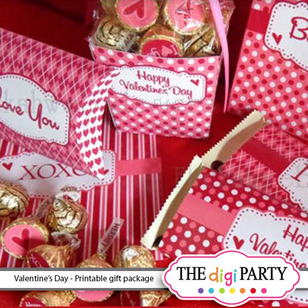 Valentine's Day Printable Decor, Valentines Wrappers for Him and for ...