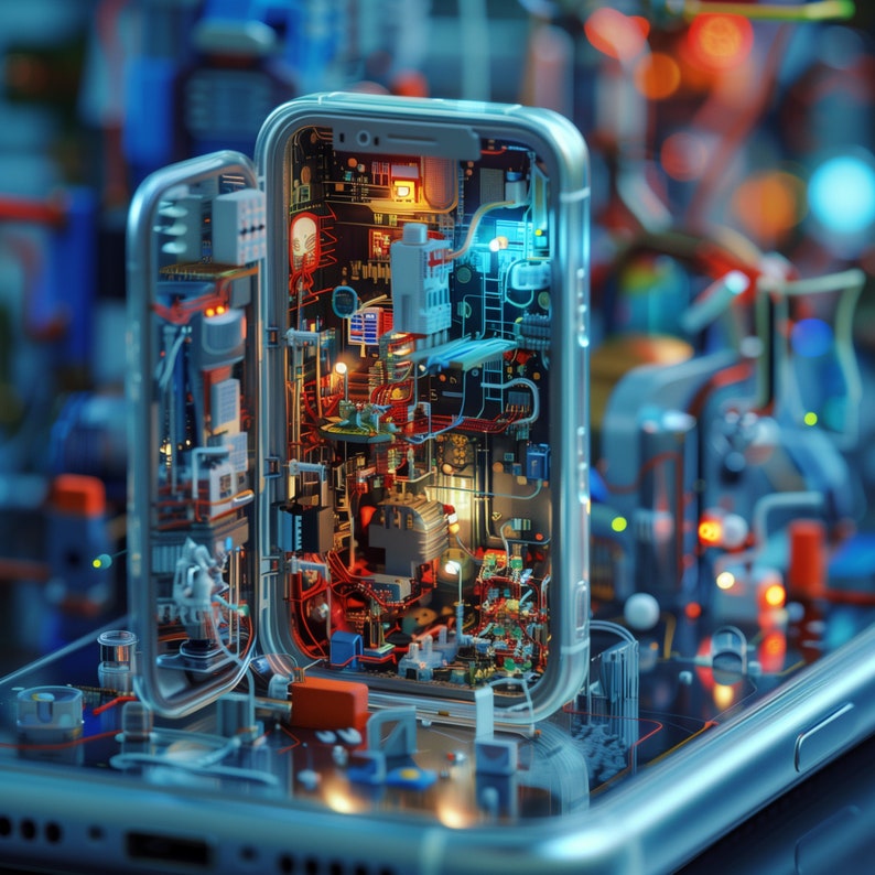 60 Miniature Electronic Worlds - Surreal Digital Art - PNG - 300 DPI ...