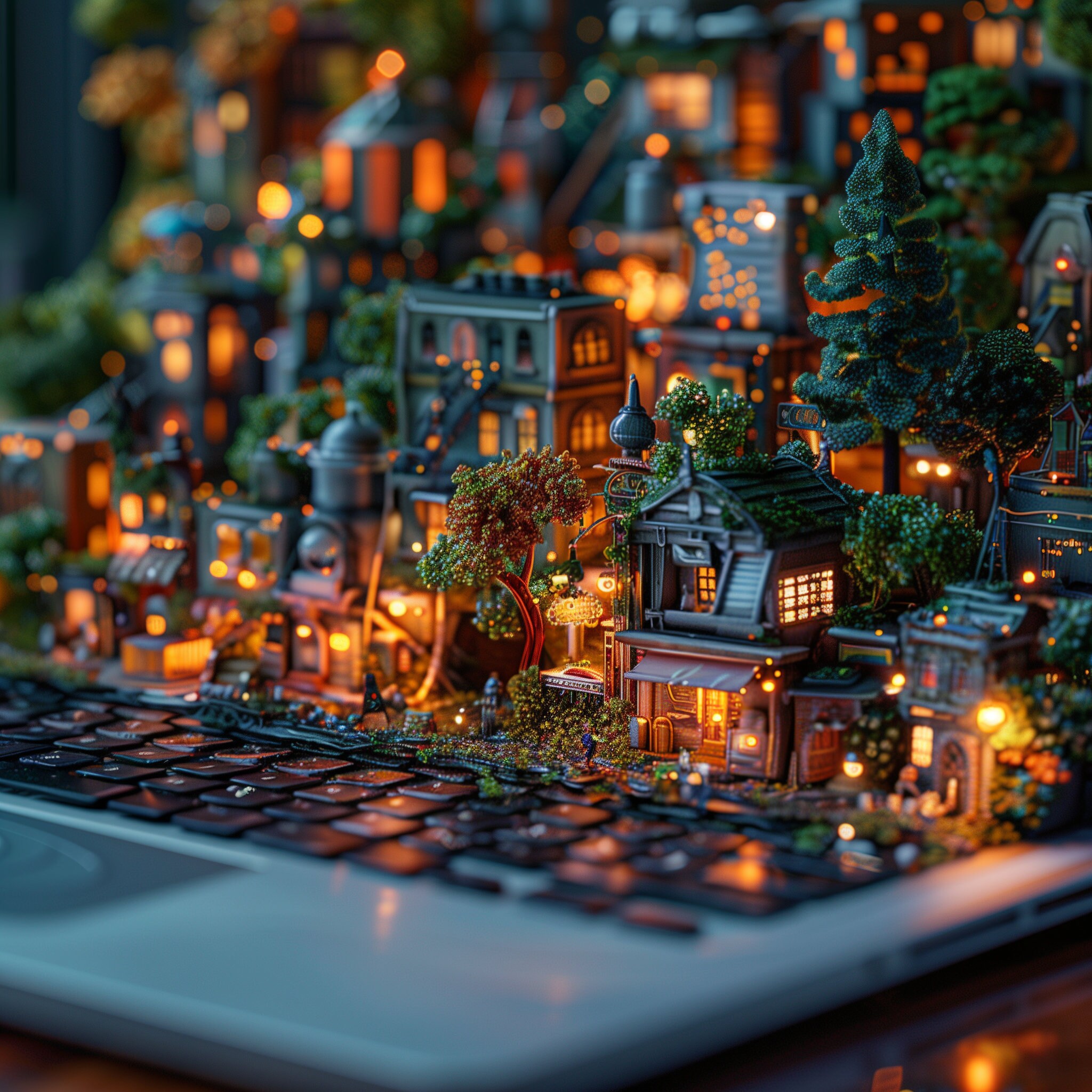 60 Miniature Electronic Worlds - Surreal Digital Art - PNG - 300 DPI ...