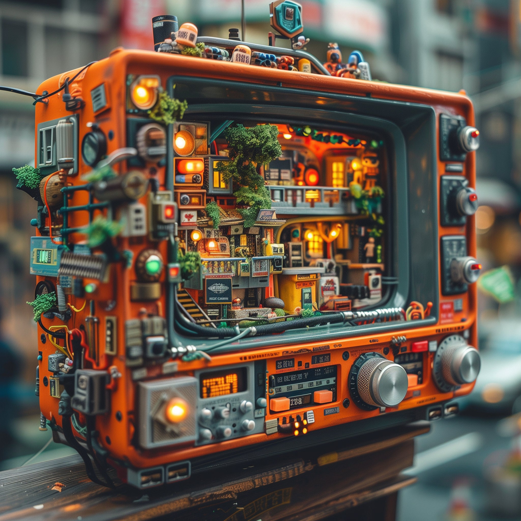 60 Miniature Electronic Worlds - Surreal Digital Art - PNG - 300 DPI ...