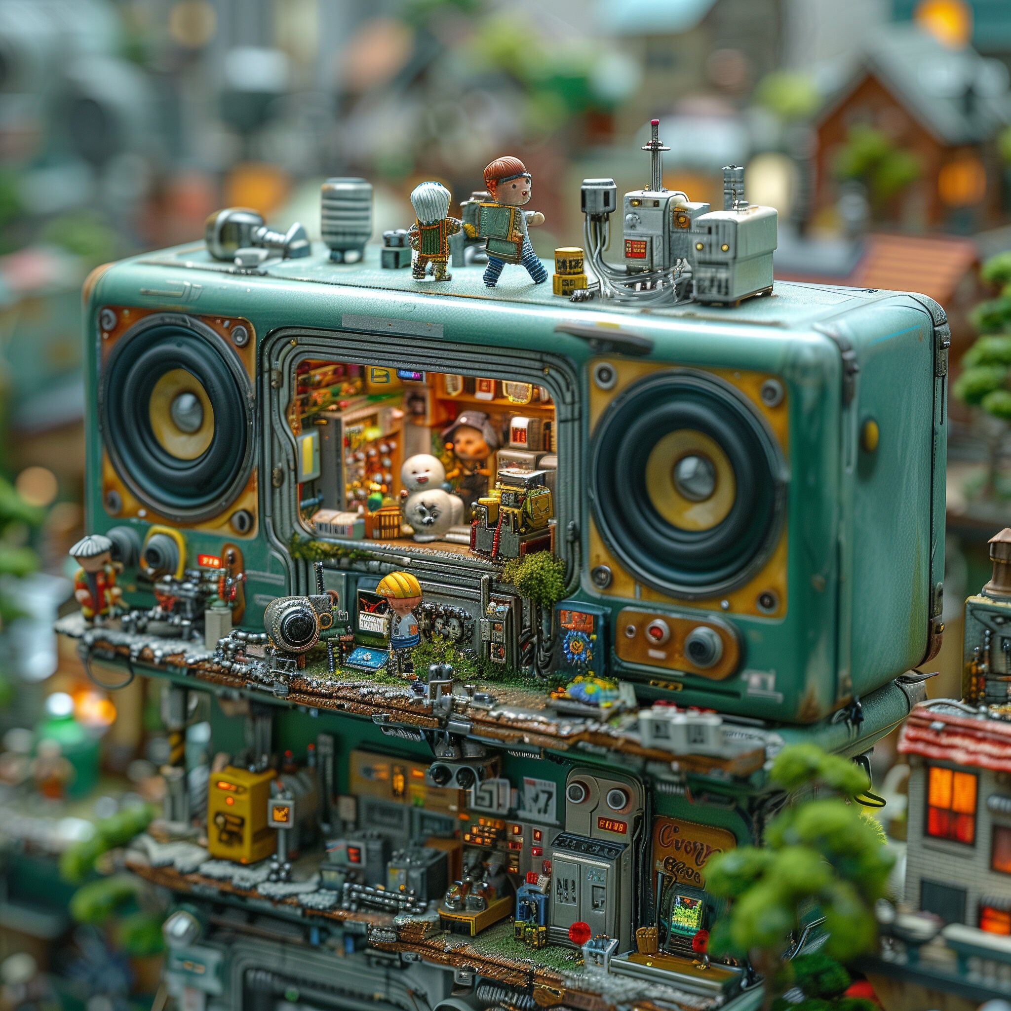 60 Miniature Electronic Worlds - Surreal Digital Art - PNG - 300 DPI ...
