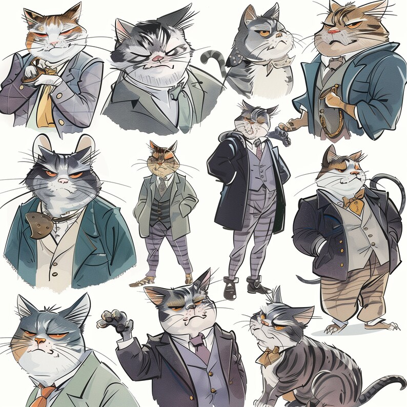 500+ Aristocats - High Society Felines - Cartoon Characters - PNG - Non ...