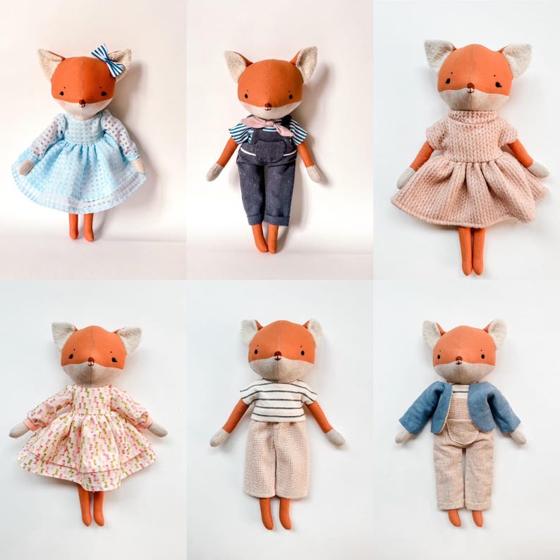Laila the Fox Doll Sewing Pattern - Heirloom Doll (PDF Pattern) - Etsy