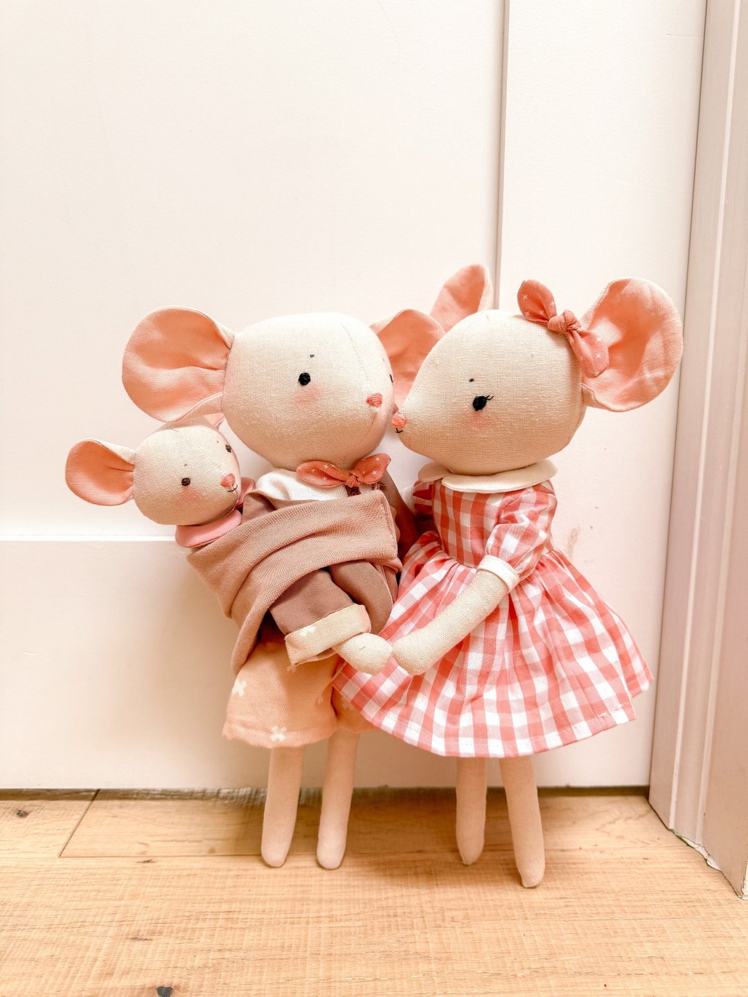 The Lula Mouse Family Dolls PDF Pattern Instant Download Sewing Pattern ...