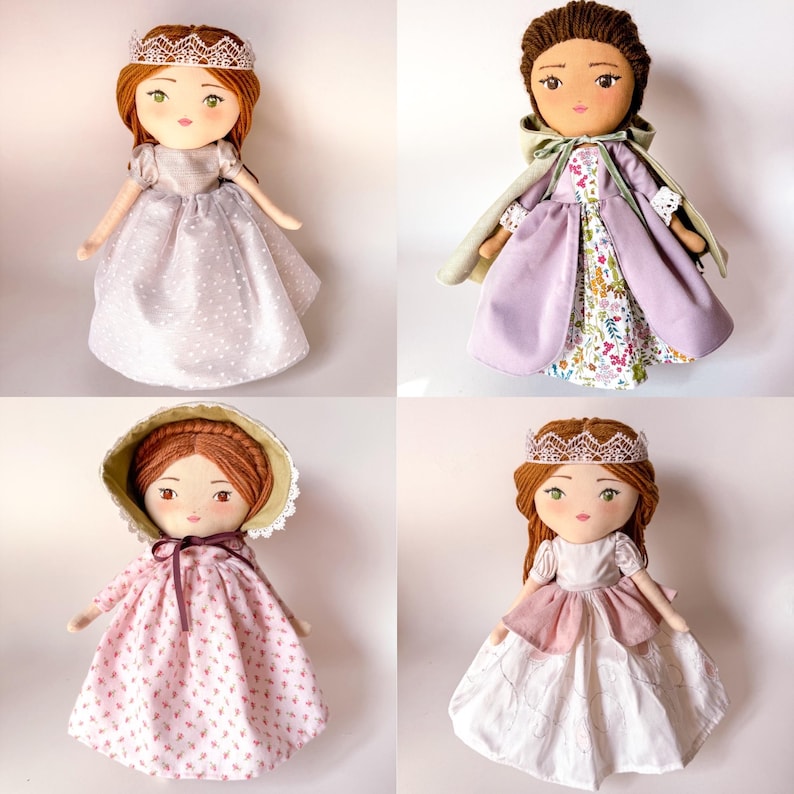 Princess Doll Wardrobe Sewing Pattern – 11-16” Dolls PDF Pattern - Etsy
