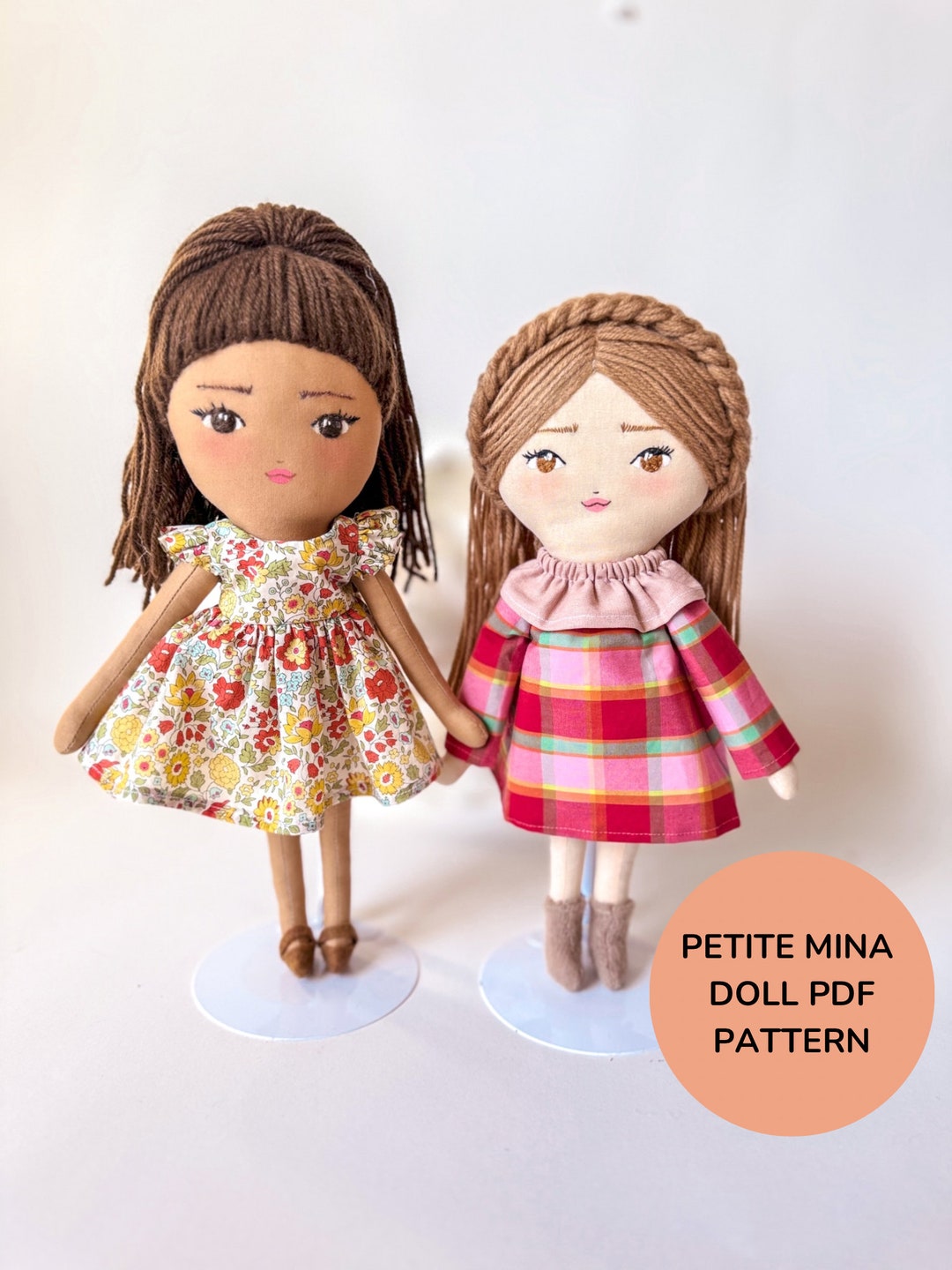 The Petite Mina Doll PDF Pattern Instant Download Sewing Pattern ...