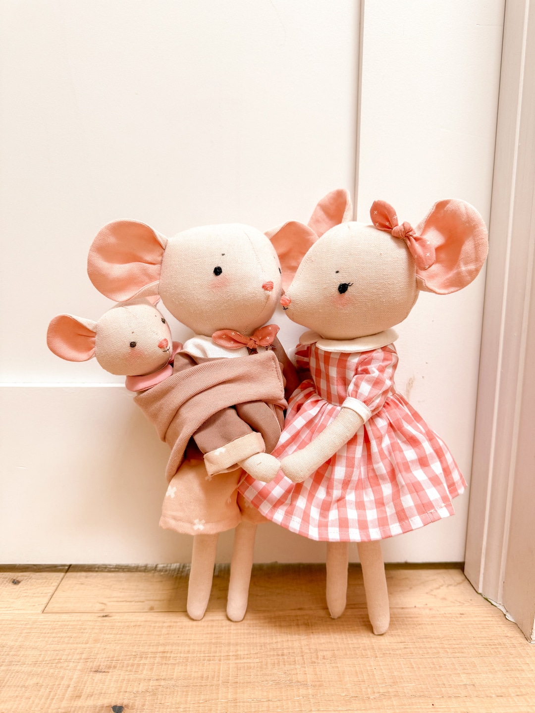 The Lula Mouse Family Dolls PDF Pattern Instant Download Sewing Pattern ...