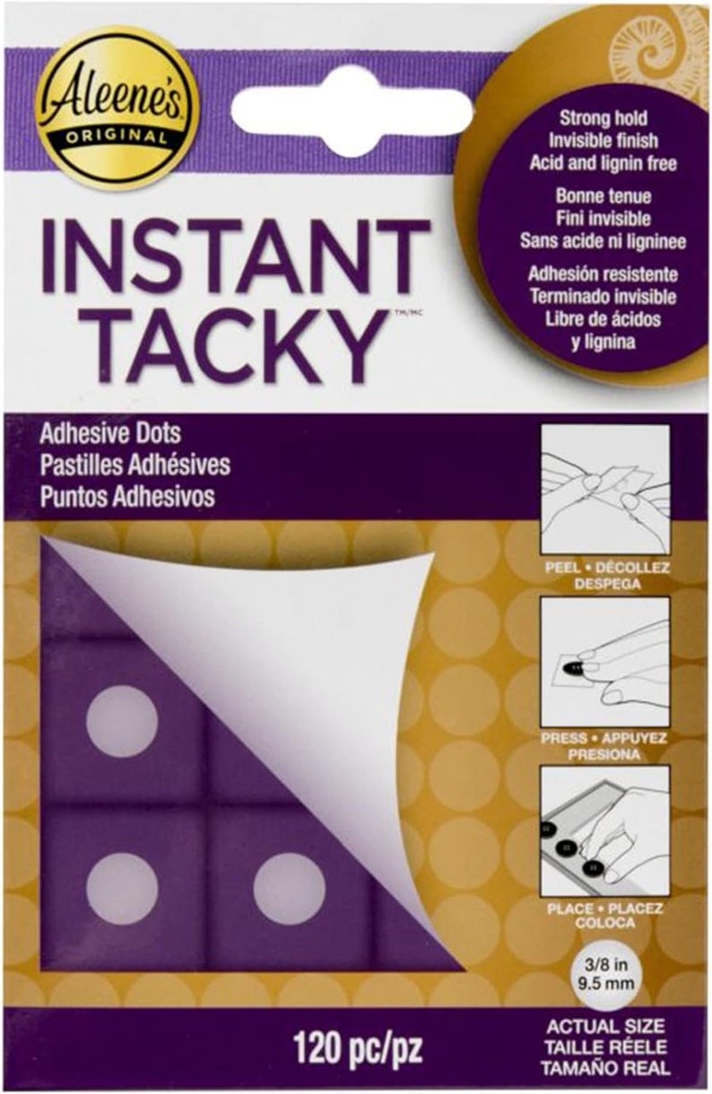 Aleene's Instant Tacky Adhesive Dots - 1/2 Inch (120 Pieces) - Etsy