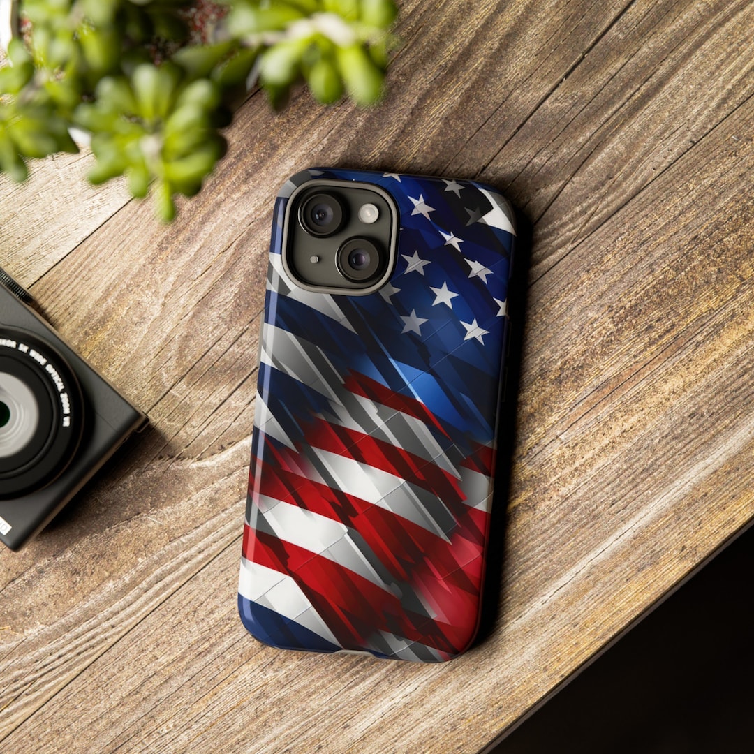 American Flag Phone Case iPhone Android 4th of July Gift Patriotic ...
