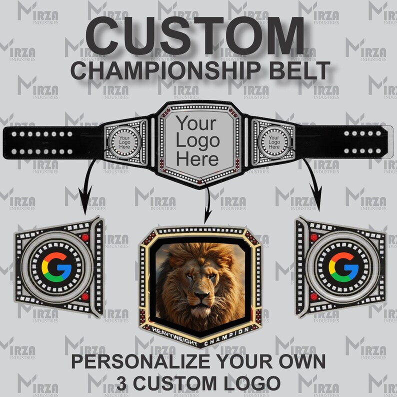 Custom Championship Belt - Customizable Wrestling Belt for Award Sports ...