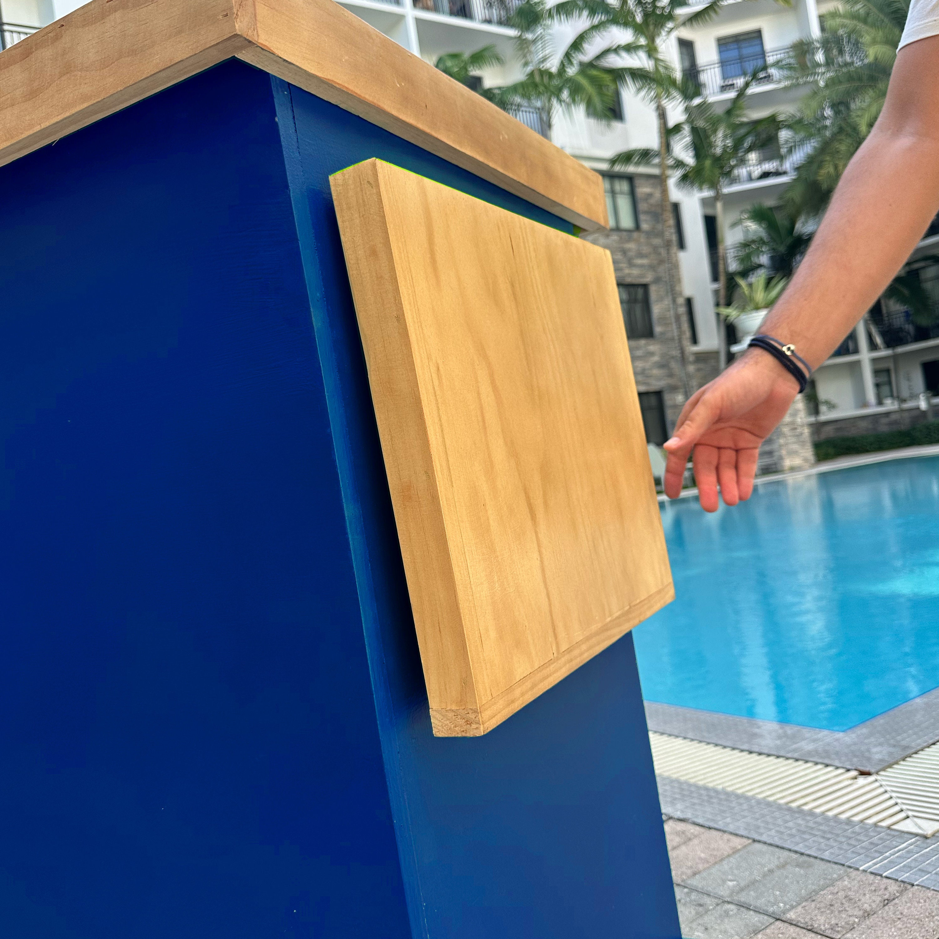 Navy Blue 3ft Mobile Bar, Coffee Cart, Bar Cart, Mobile Coffee Bar ...