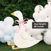 Printable One Silly Goose Big Decor Cutout, Goose With Pink Bow Cutout ...