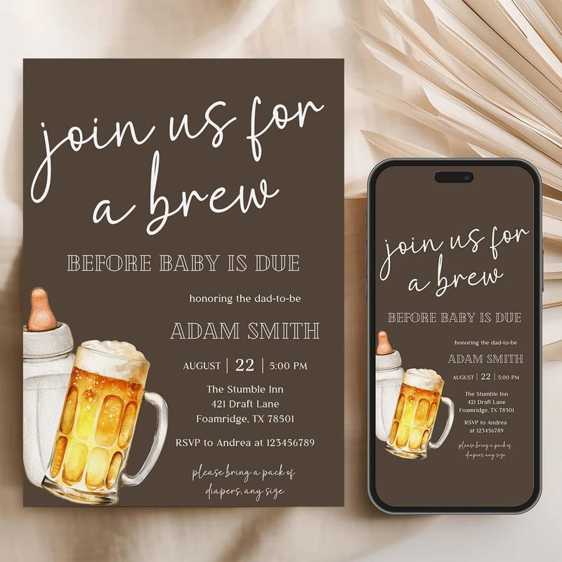 Diaper and Brew Party - Etsy