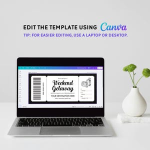 Editable Weekend Getaway Gift Voucher, Printable Weekend Away Surprise ...