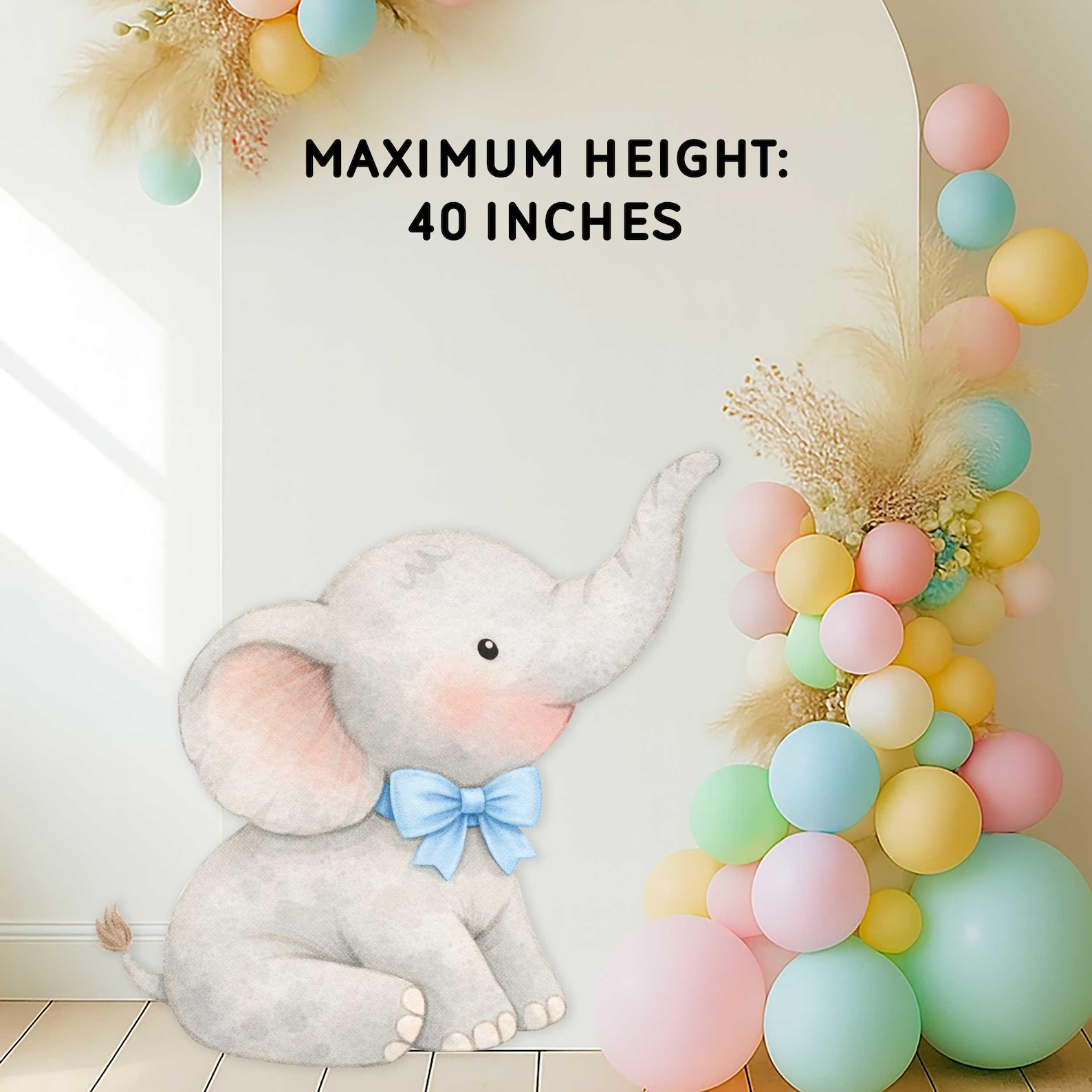 Printable Elephant Big Decor Cutout, Little Peanut Party Prop, Baby ...
