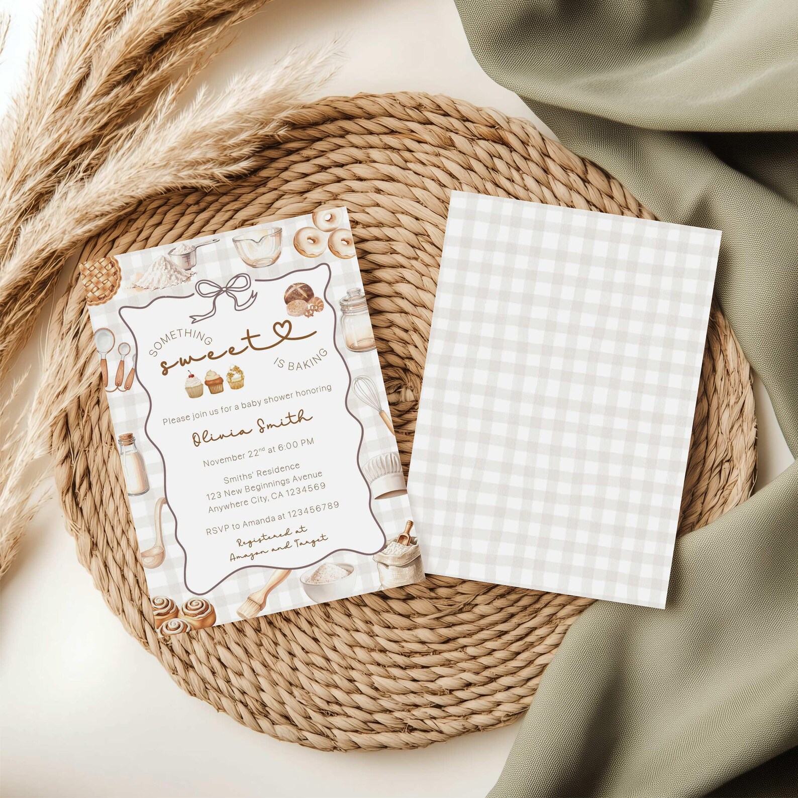 Sweet Baking Baby Shower Invitation Bundle, Pastry Theme (digital ...