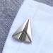 Silver Paper Airplane Cufflinks,paper Anniversary Gift for Him,wedding ...