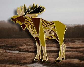 Moose Lapel Pin CC131 Moose Elk Nature Wildlife and - Etsy