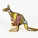 Origami Kangaroo Enamel Pin,kangaroo Enamel Pin,kangaroo Pin,kangaroo ...