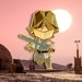 Luke Skywalker Origami Pin, Star Wars Gift, Nerd Gift, Geek Gift - Etsy