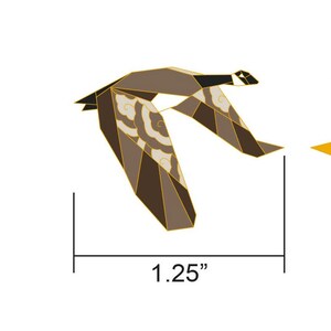Origami Canada Goose Enamel Pin,goose Enamel Pin,bird Pins,bird Gifts ...