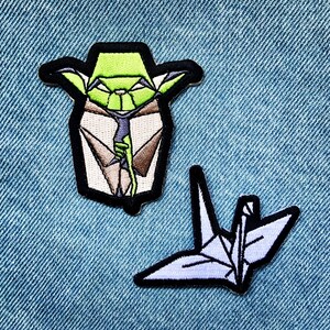 Origami Crane Embroidered Patch,origami Crane Patch,origami Crane Iron ...
