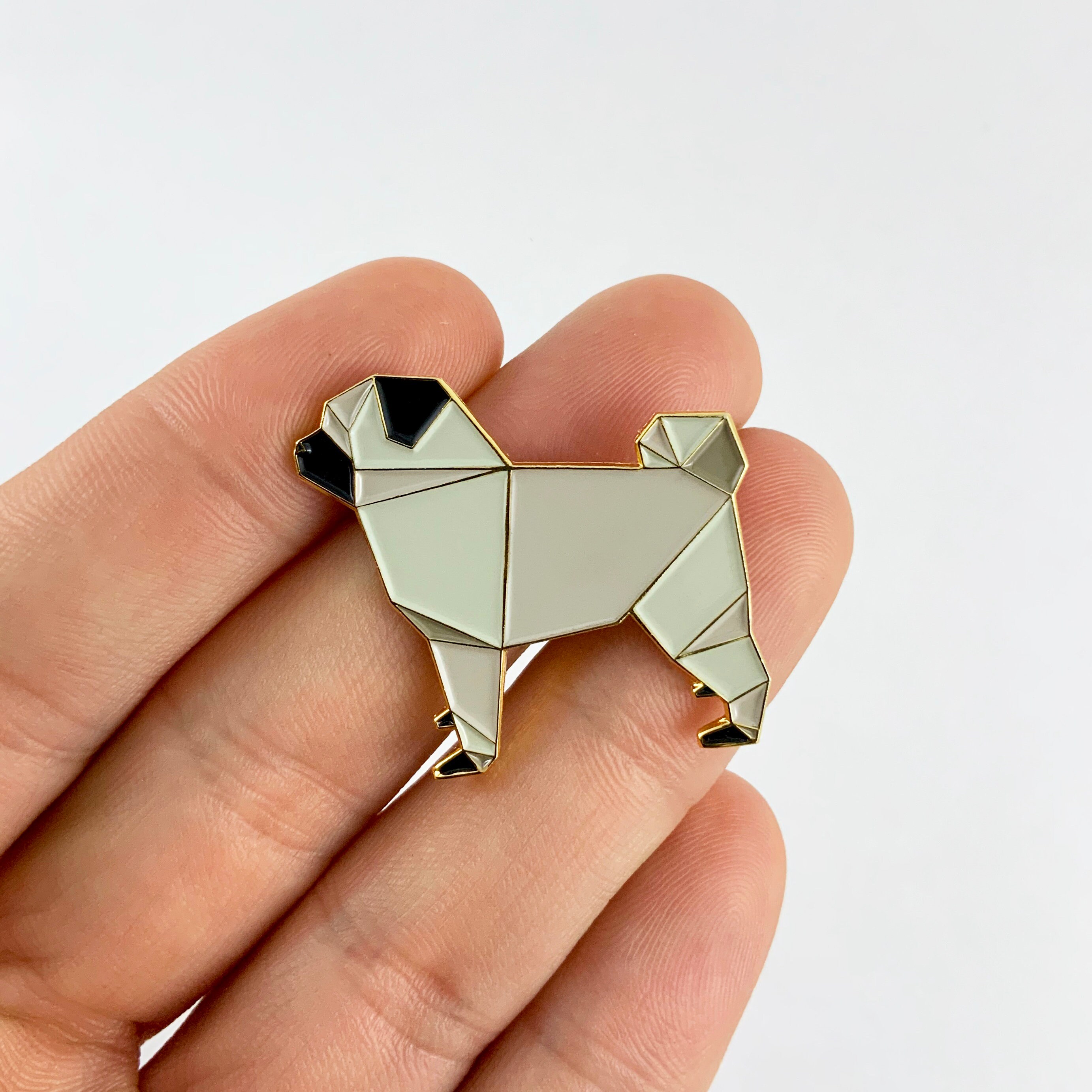 Pug Dog Enamel PinEnamel PinsPug Enamel PinDog PinDog | Etsy