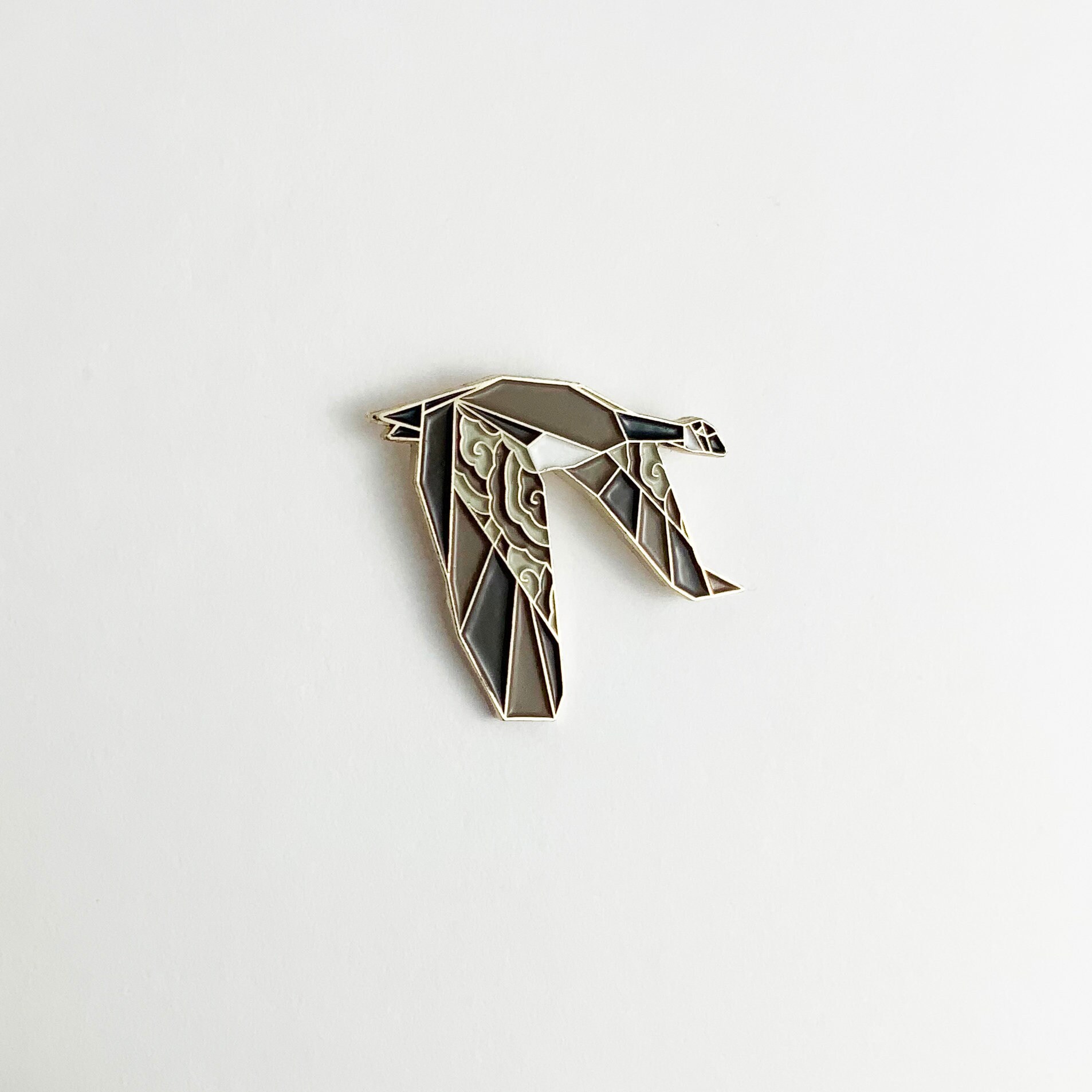 Origami Canada Goose Enamel Pin: Canadian Bird Jewelry - Etsy