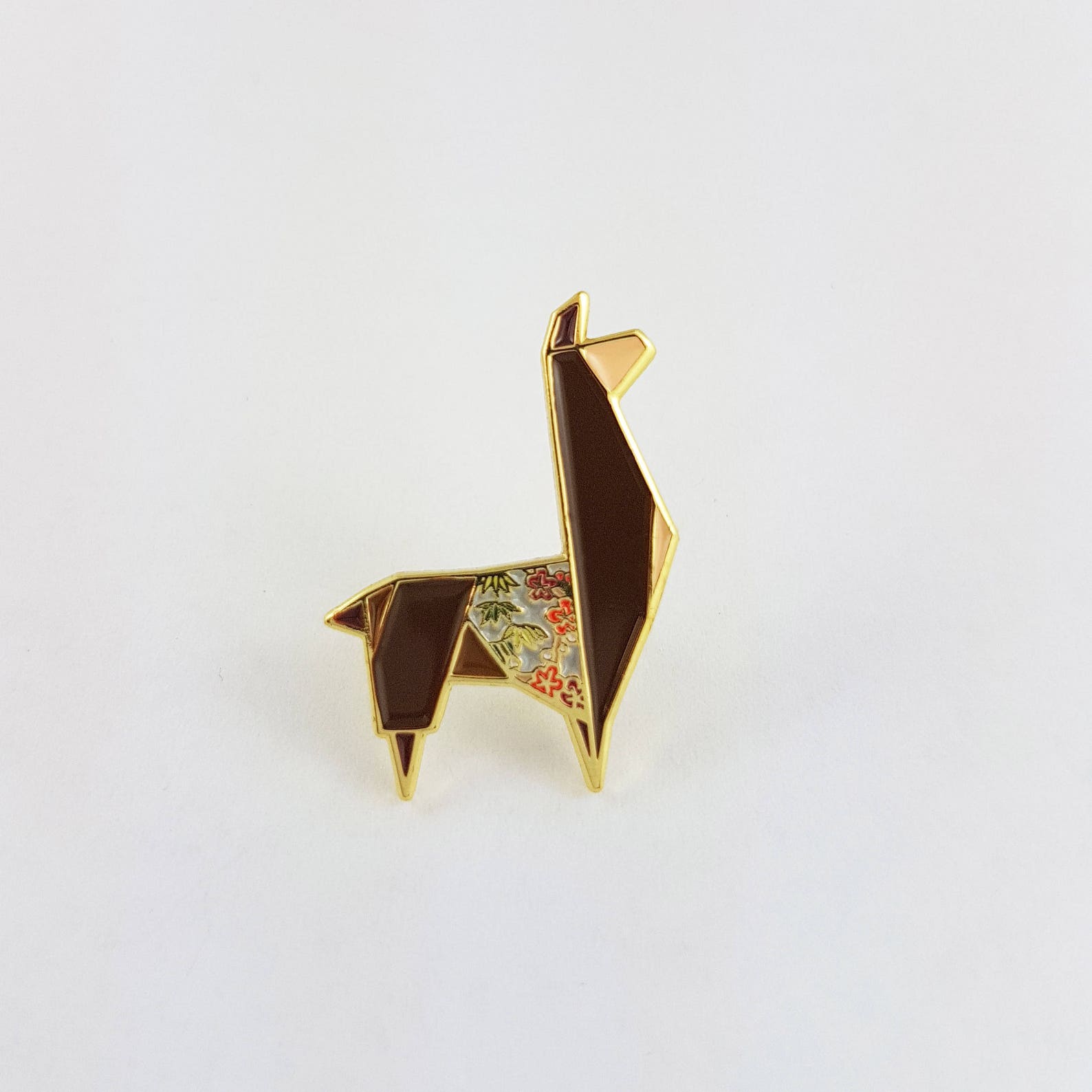 Origami Llama Enamel Pin,enamel Pin,origami Jewelry,llama Pin,llama ...