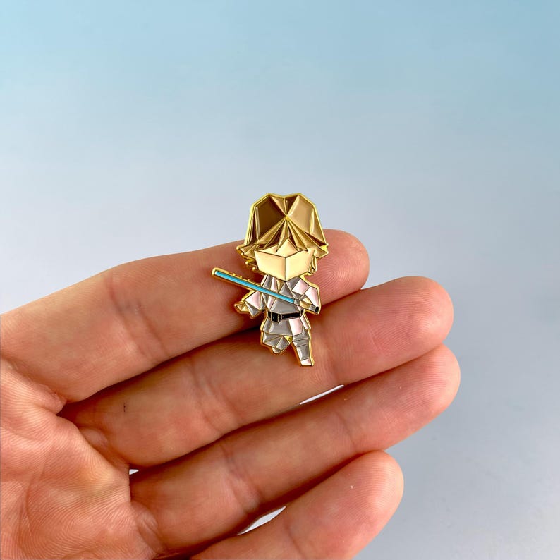 Luke Skywalker Origami Pin, Star Wars Gift, Nerd Gift, Geek Gift - Etsy