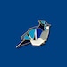Bluejay Enamel Pin,enamel Pins,blue Jay Pin,bluejay,origami Bird,bird ...