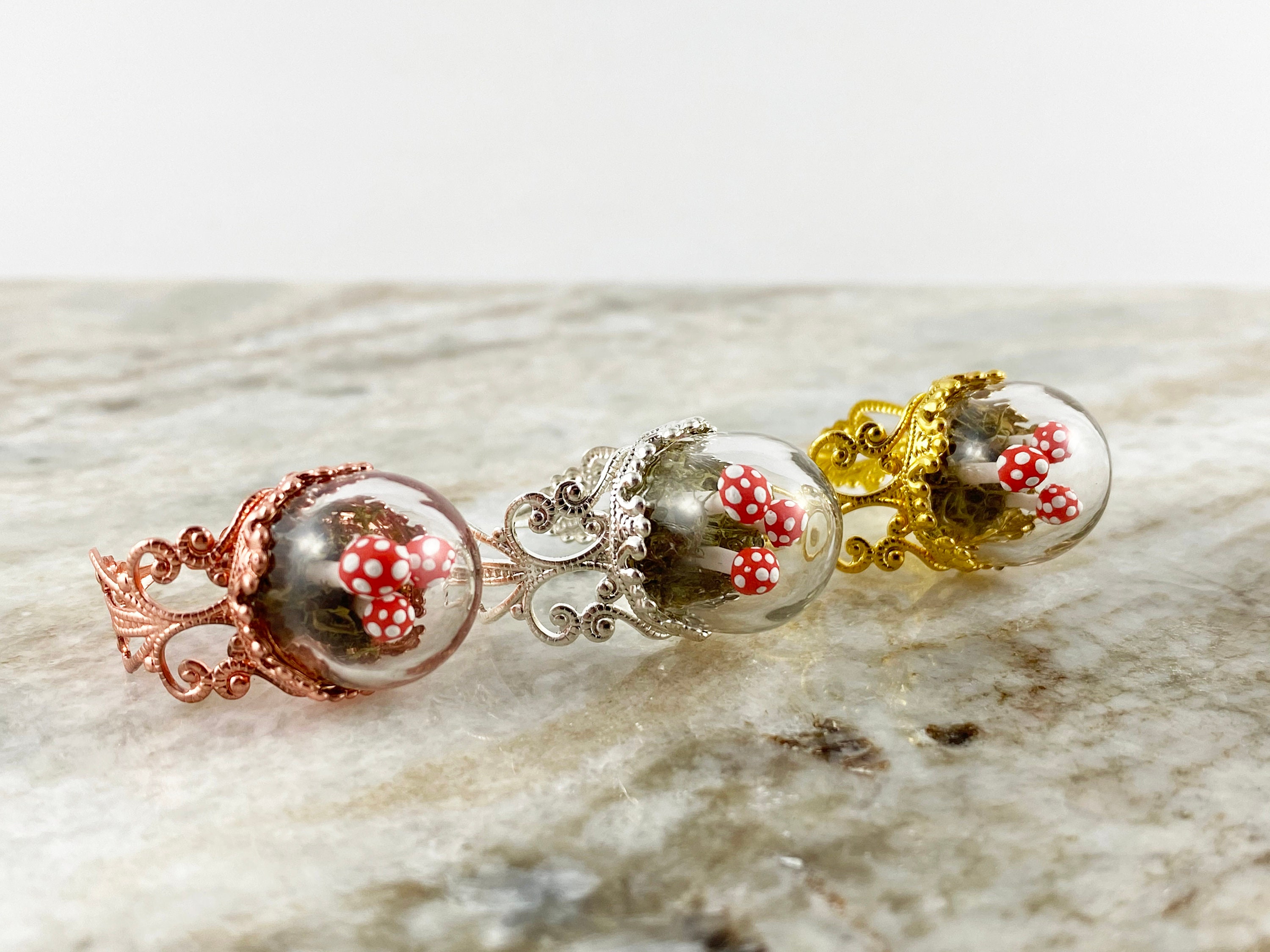 Toadstool Mushroom Terrarium RingForest RingNature | Etsy