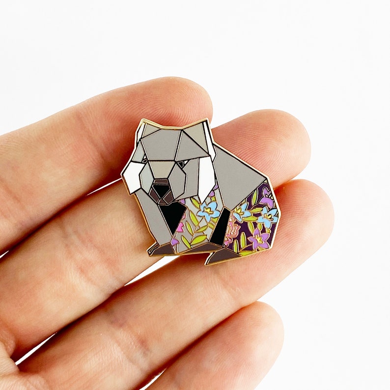 Origami Wombat Enamel Pin,wombat Enamel Pin,wombat Pin,wombat Gifts ...