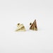 10K Solid Gold Paper Airplane Cufflinksairplane - Etsy