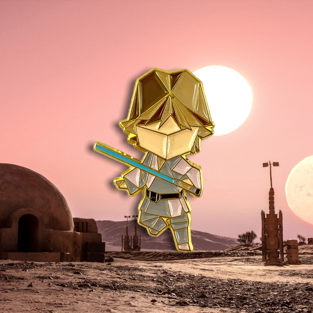 Luke Skywalker Pin,star Wars Gift,origami Luke Skywalker Pin,skywalker ...