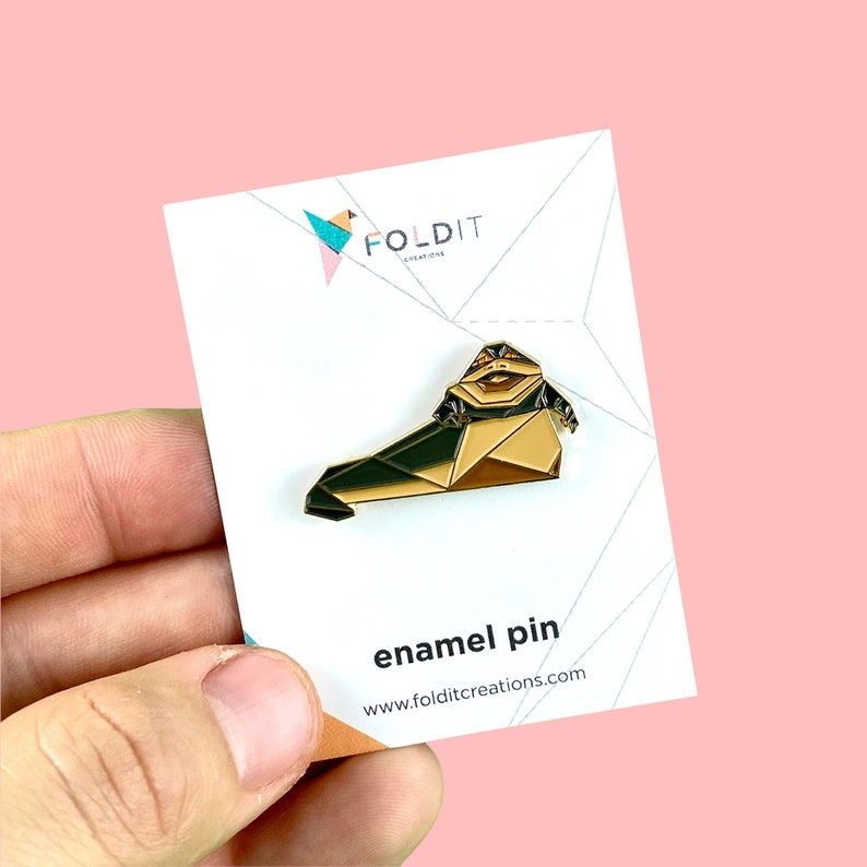 Origami Jabba the Hutt Enamel Pin - Star Wars Gift - Etsy