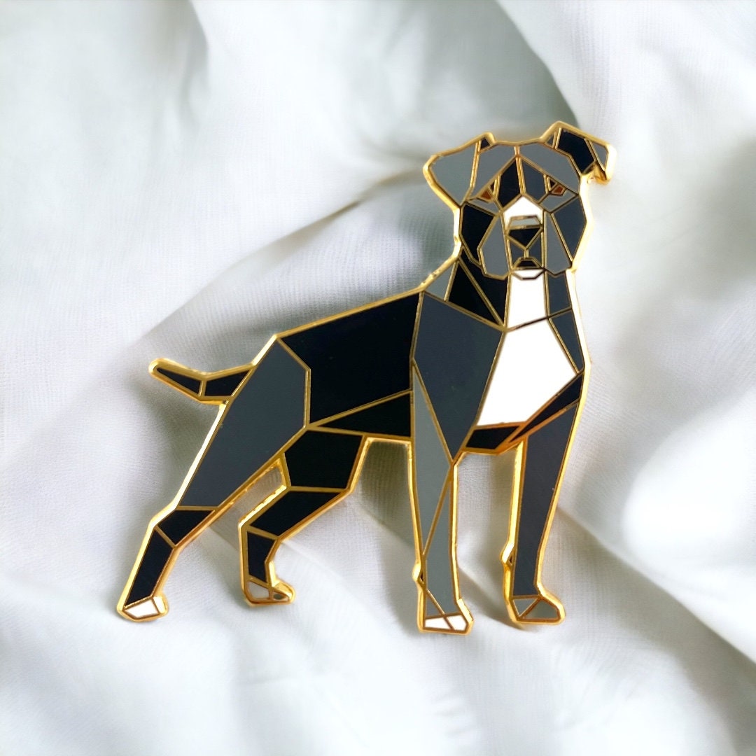 Black Pit Bull Enamel Pin,pit Bull Jewelry,dog Pin,dog Gift,dog Lover ...