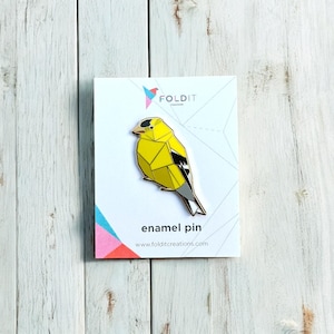 American Goldfinch Enamel Pin,bird Enamel Pins,goldfinch Pin,goldfinch ...