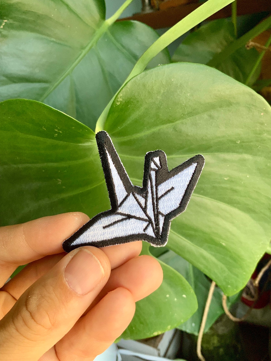 Origami Crane Embroidered Patch,origami Crane Patch,origami Crane Iron ...